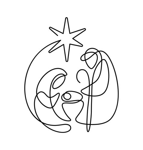 Silueta De Estrella De La Natividad Siluetas De Pesebre De Navidad