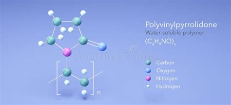 Polyvinylpyrrolidone Monomer Stock Illustrations 7