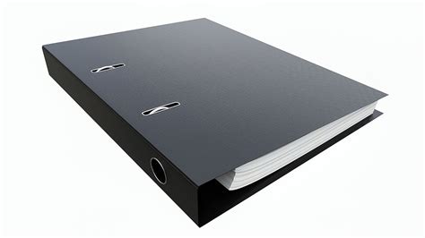 Office Document Binder Mockup 01 Pbr 3d Model