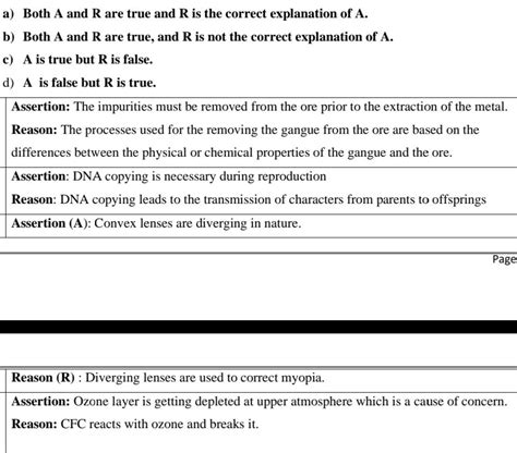 a both a and r are true and r is the correct explanation of a b both a