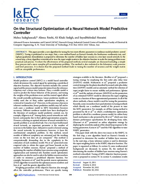 Pdf Optimizing Neural Network Nmpc Parameters