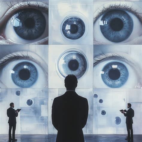 Monitoring Activity Surveillance Insights In A High Tech Environment Business Concept Futuristic