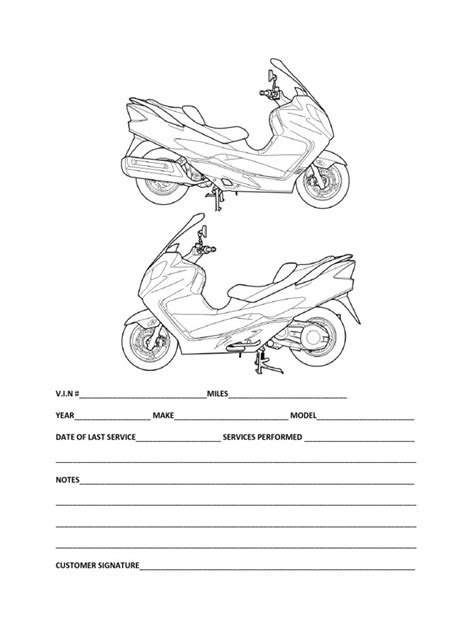 Scooter Check In Form Pdf