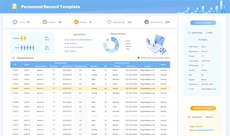 Excel Of Personnel Record Templatexlsx Wps Free Templates