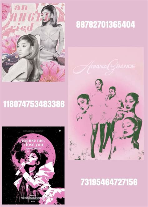 Ariana Grande Poster Decal Id Code Bloxburg Ariana Grande Decal Id