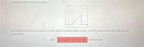 Solved Consider A Graph Of The Function Ft Use The