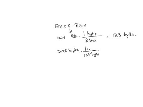solved a how many 128 x 8 ram chips are needed to provide a memory