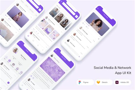 Social Media And Network App Ui Kit Graphic By Betush · Creative Fabrica