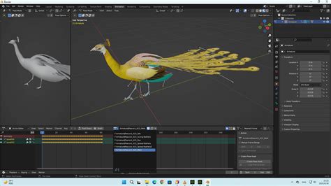 Peacock A2 Animated 3d Model By Animated3d