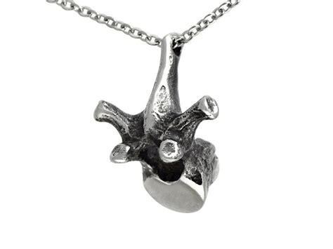 Thoracic Vertebra Pendant Necklace Anatomical Jewelry Etsy