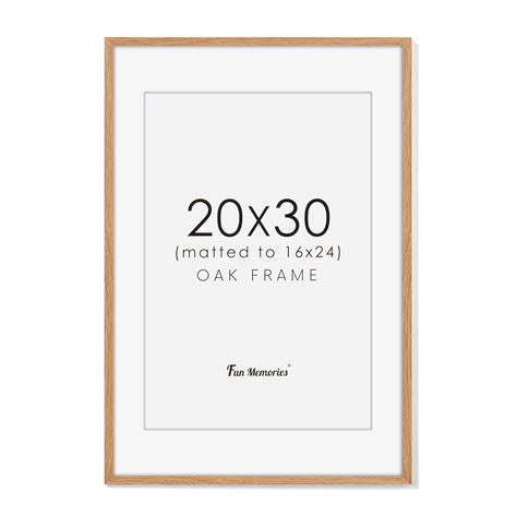 20x30 Oak Wood Picture Frame 20x30 Wood Poster Frame 20 X 30 Frame