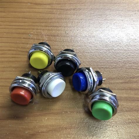 Jual Tombol Push Button Ds 212 Push On Besi Push On Besar Besi