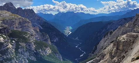 Cadini Di Misurina Panoramic Viewpoint Via Auronzo Hut Veneto Italy