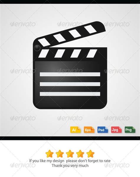 Movie Cut Board Vector Vector Graphics Design Designs To Draw