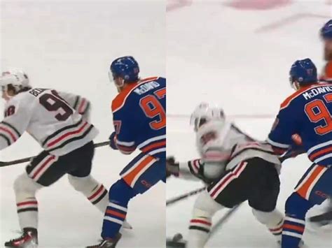 Watch Connor Mcdavids Defensive Brilliance Denies Rookie Connor