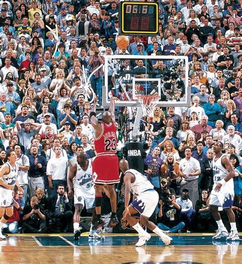 Michael Jordan Championship Winning Shot Vs Utah In The 98 Nba Finals