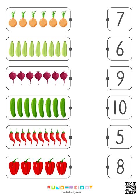Printable Math Preschool Activity Count Vegetables Up To 10