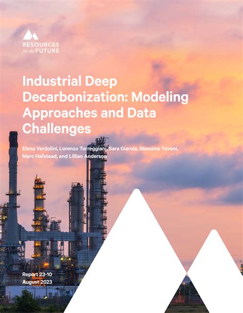 Industrial Deep Decarbonization Modeling Approaches And Data Challenges