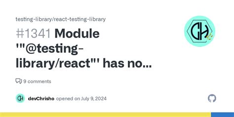 Module Testing Libraryreact Has No Exported Member Screen