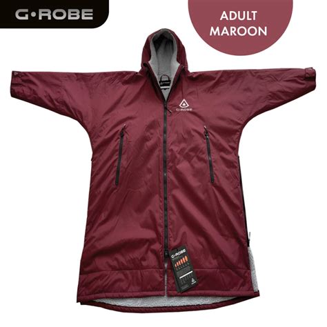 Xl Adult Maroon Grobe From Guard The Ultimate Weatherproof Robe Chainsawbars