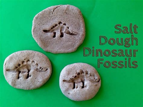 Salt Dough Dinosaur Fossils Red Kite Days