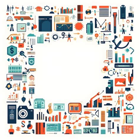 Flat Ai Fintech And Dollar Symbols Frame Concept As A Modern Border Frame Featuring Fintech
