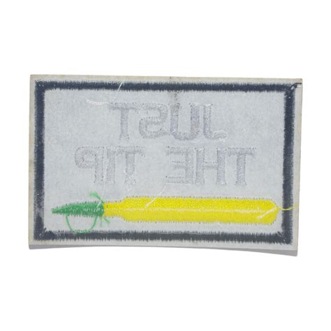 Just The Tip Embroidered Patch Iron On Military Airsoft