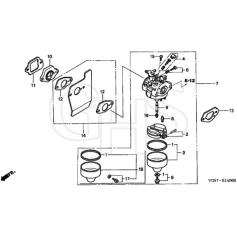 Honda Hrb475c Sdee Mzce 8000001 8999999 Carburettor Diagram Ghs