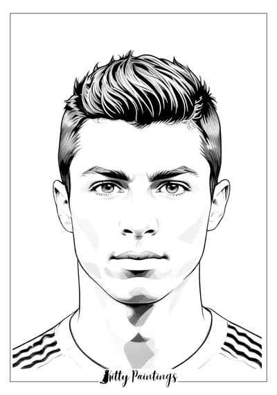 18 Cristiano Ronaldo Coloring Pages Everyone Will Love