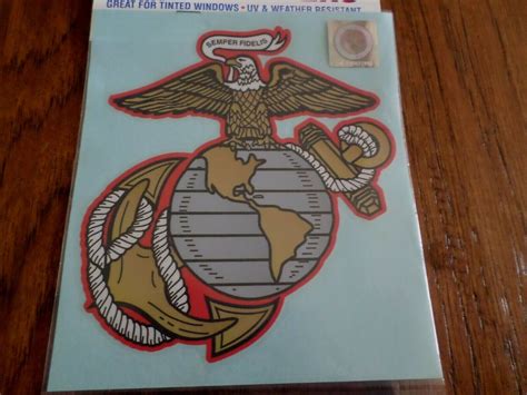 Us Marine Corps Ega Large Window Decal Sticker Vinyl Transfer 5 34