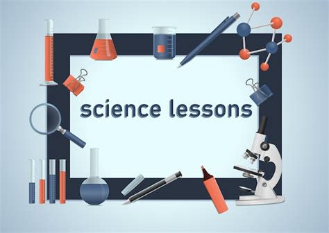 Premium Vector Realistic Science Lesson Background Vector