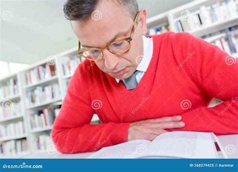Reader With Eye Glasses Stock Image Image Of Publisher 268279425
