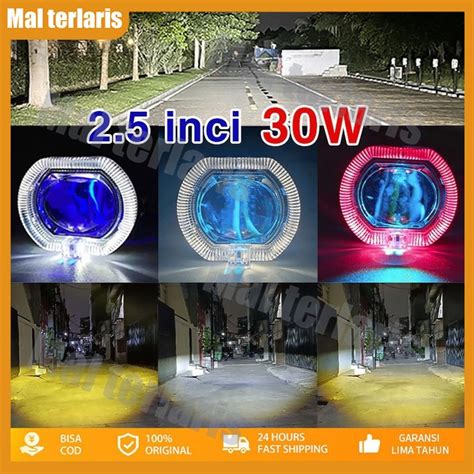 Jual Projie Biled Mini 2 5 Inc 2pcs Projie Biled Devil Led Jauh Dekat