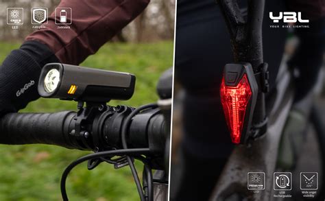 Ybl Fahrradlicht Set Stvzo Fahrradbeleuchtung 40 Lux Fahrradlampe