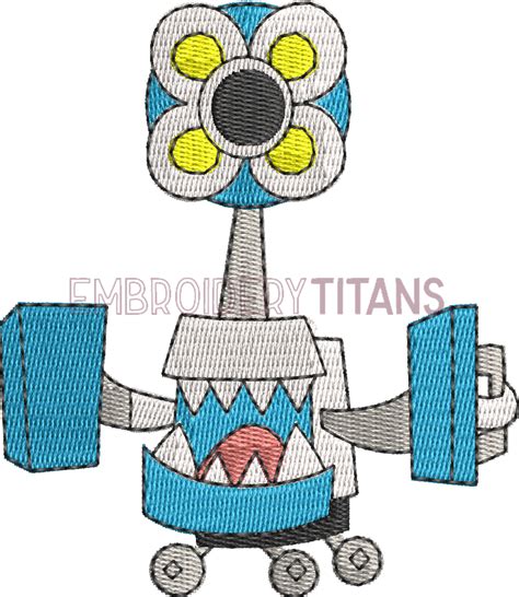 Skrubz Mixels Free Machine Embroidery Design Download In Pes Jef Vp3