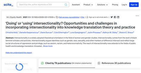‘doing Or ‘using Intersectionality Opportunities And Challenges In
