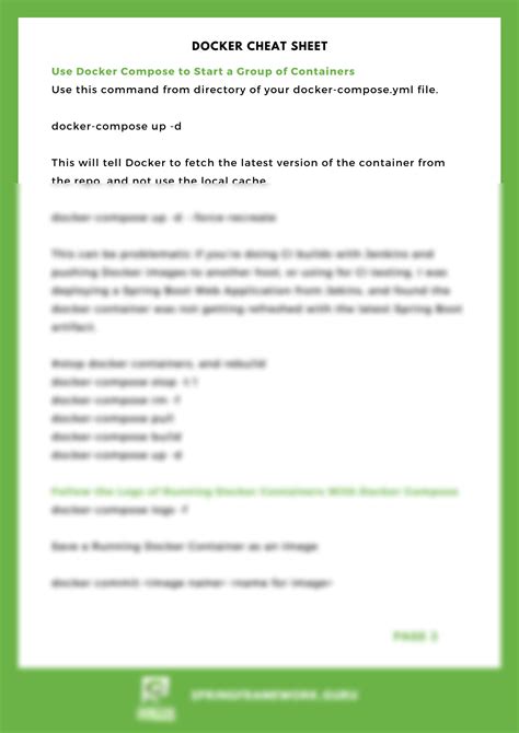 Solution Docker Cheat Sheet Studypool