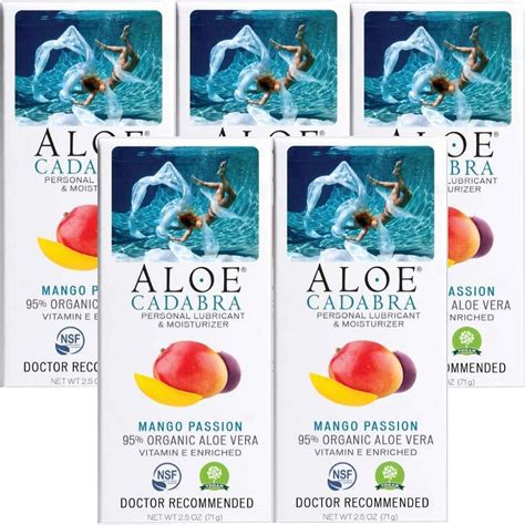 Aloe Cadabra Organic Personal Sex Lube Edible Mango Passion Flavored 2