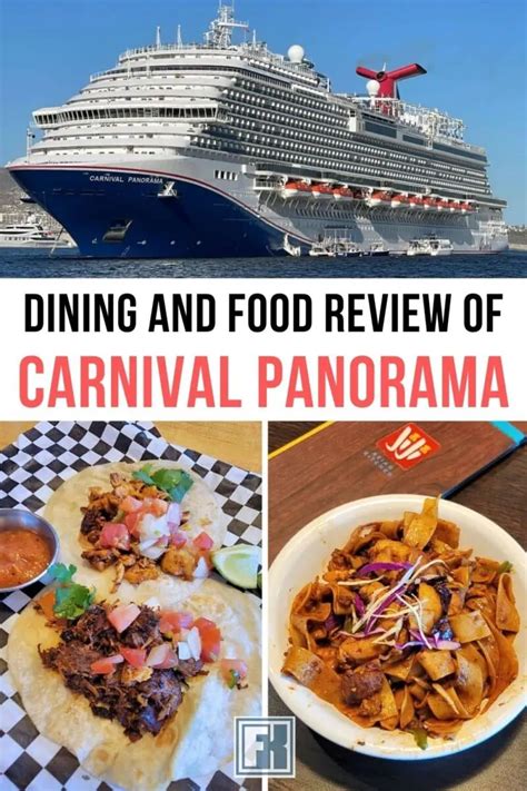Carnival Panorama Dining A Culinary Journey At Sea Forever Karen