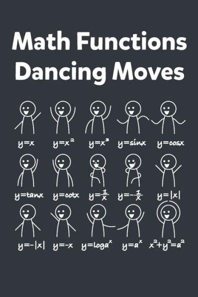 Math Functions Dancing Moves Graph Notebook Math Doodles Math Notebook Cover
