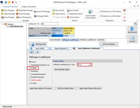 Advanced Specific Migration Limit Software For Prediction Of Diffusion