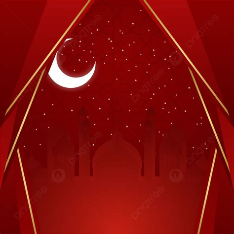 Eid Mubarak Background With Red Gradient Color Eid Mubarak Islamic