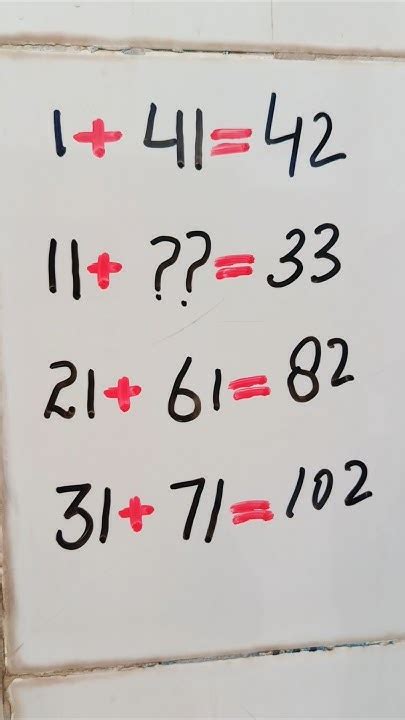 Numbers Calculation Tests ️shortvideo Maths Testandlearn