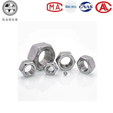 Din985 Stainless Steel 304 316 M14 Lock Hexagonal Nuts Hexagonal Nuts And Stainless Steel