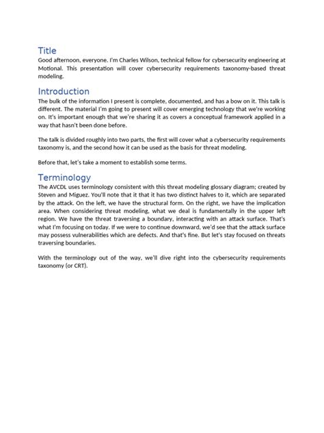 Taxonomy Based Threat Modeling Pdf Computer Security Security