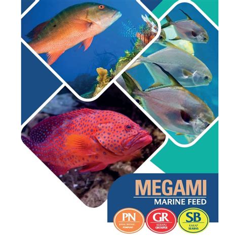 Jual Megami Gr Pn Sb Pelet Pakan Ikan Kerapu Kakap Koi Hias Koki Ms Laut Megami Gr 3 1 Kg