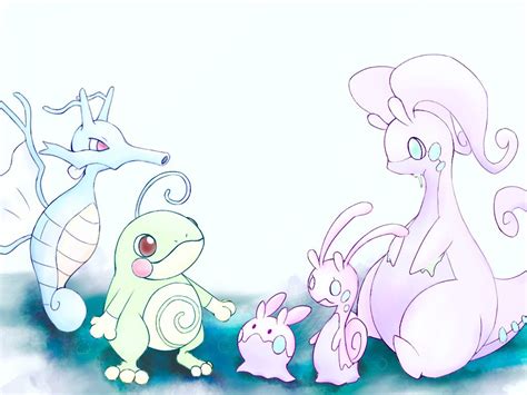 Fireblast Goodra Goomy Kingdra Politoed Sliggoo Nintendo Pokemon Closed Mouth