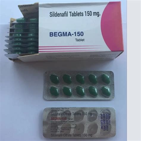 Sildenafil Citrate 150mg Begma 150 Tablets My Pharmacy Usa