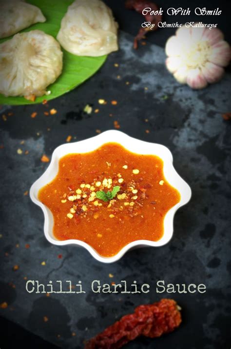 Chilli Garlic Sauce For Momos Spicy Dip Chutney For Momos Recipe