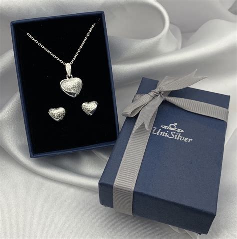 Unisilver 925 Sterling Silver Set Of Jewelry Set103 101018 Shopee